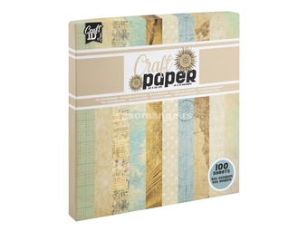 Scrapbooking papir 20 k 20 cm | bež nijanse