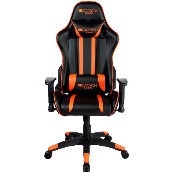 Gaming chair, PU leather, Cold molded foam, Metal Frame, Butterfly mechanism, 90-150 dgree, 2D armrest, Class 4 gas lift, Nylon 5 Stars Ba