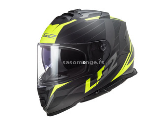 Kaciga za motor LS2 Full Face STORM NERVE mat crno žuta FF800 - 2XL