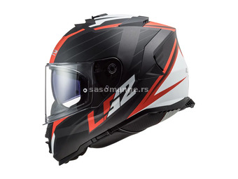 Kaciga za motor LS2 Full Face STORM NERVE mat crno crvena FF800 - S