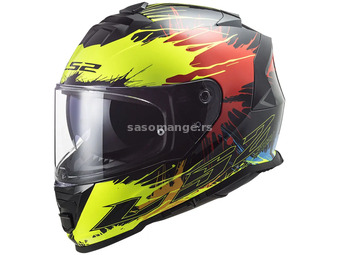 Kaciga za motor LS2 Full Face STORM DROP mat crno žuta FF800 - XL