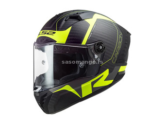 Kaciga za motor LS2 Full Face THUNDER CARBON RACING mat crno žuta FF805 - XL