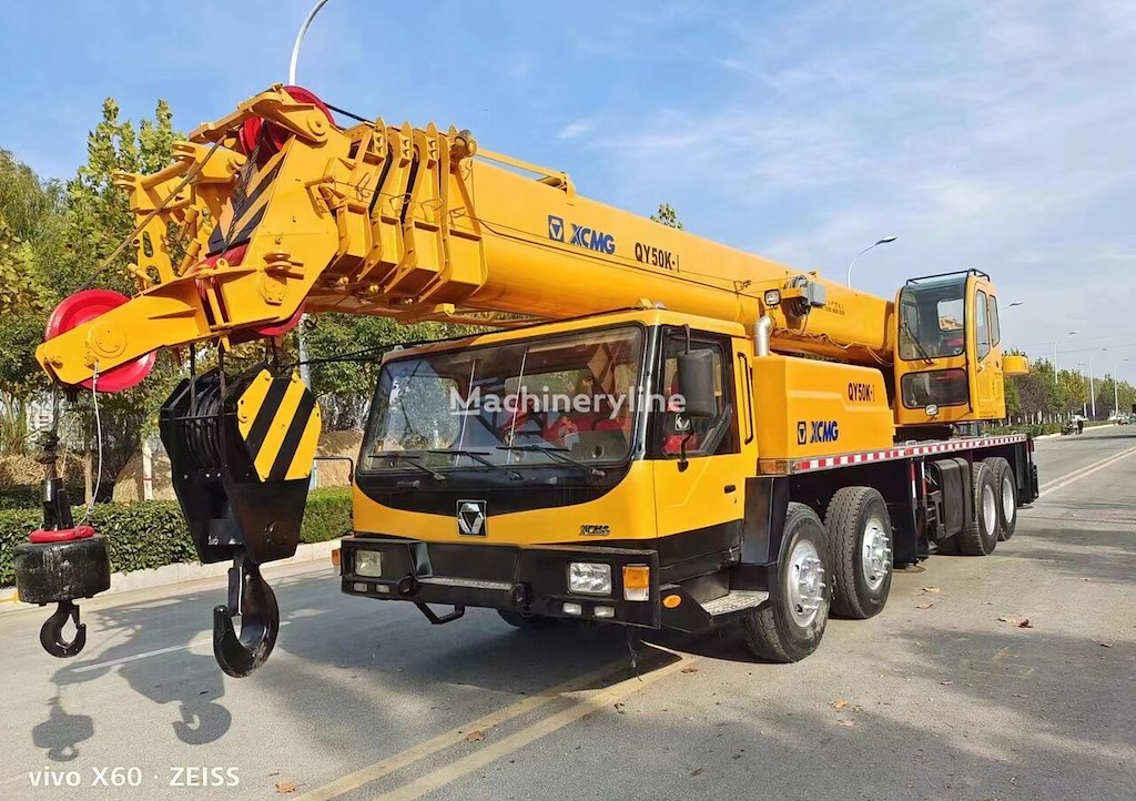 XCMG XCMG QY50K 50 ton used hydraulic mounted mobile truck crane on s pokretna dizalica