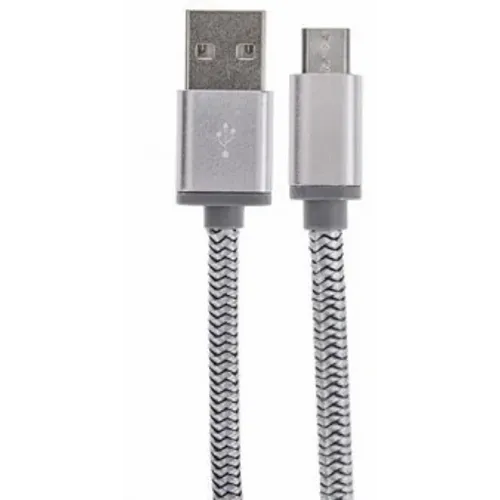 Alpha Star Micro USB 1.2M M-PL-G Kabl,USB na Micro USB,muški-muški,upleten