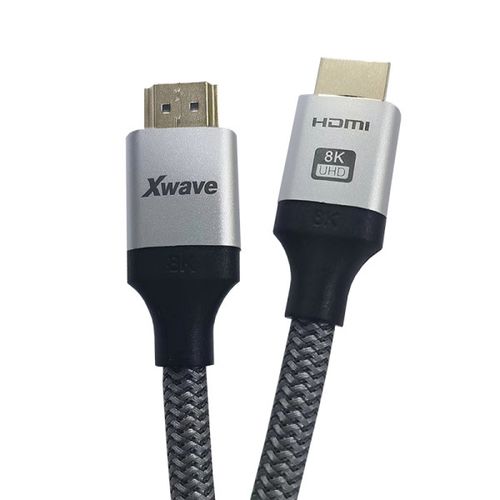 Xwave Kabl HDMI 2.1 8K 3m,HDR,upleten kabl,28+30AWG,golden plate,blister