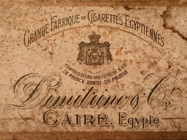 Dimitrino &;;; co 1900. limena kutija za cigarete
