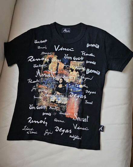 Vintage famous artists t-shirt Monet...pamuk