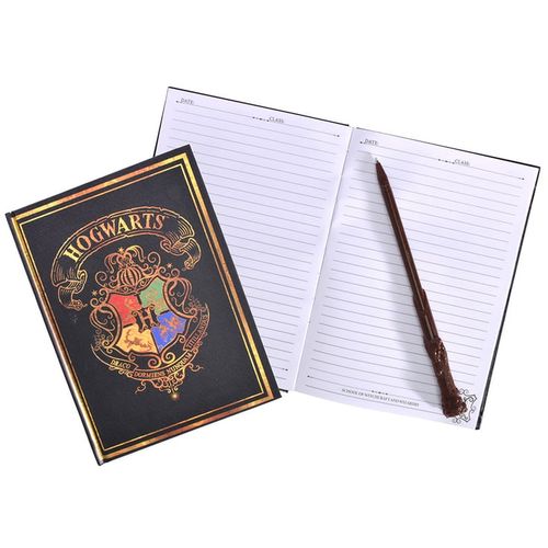 Harry Potter Notebook & Pen Set - Colourful Crest