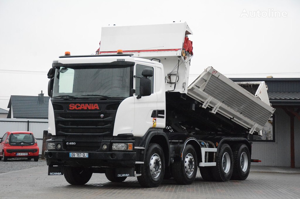 Scania G450 / 8x4 / 2015r. / Retarder / Hydroburta / Niski przebieg / D kiper