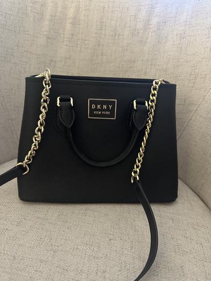 DKNY kozna crna torba