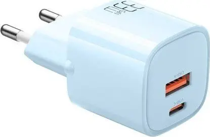 Mcdodo CH-0154 Zidni punjač, Tip-C, USB-A konektori, 33W, Plavi