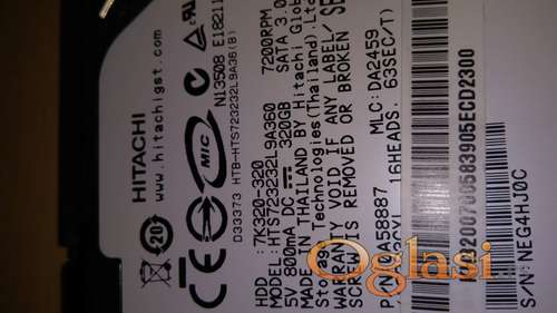 Prodajem hard disk Hitachi