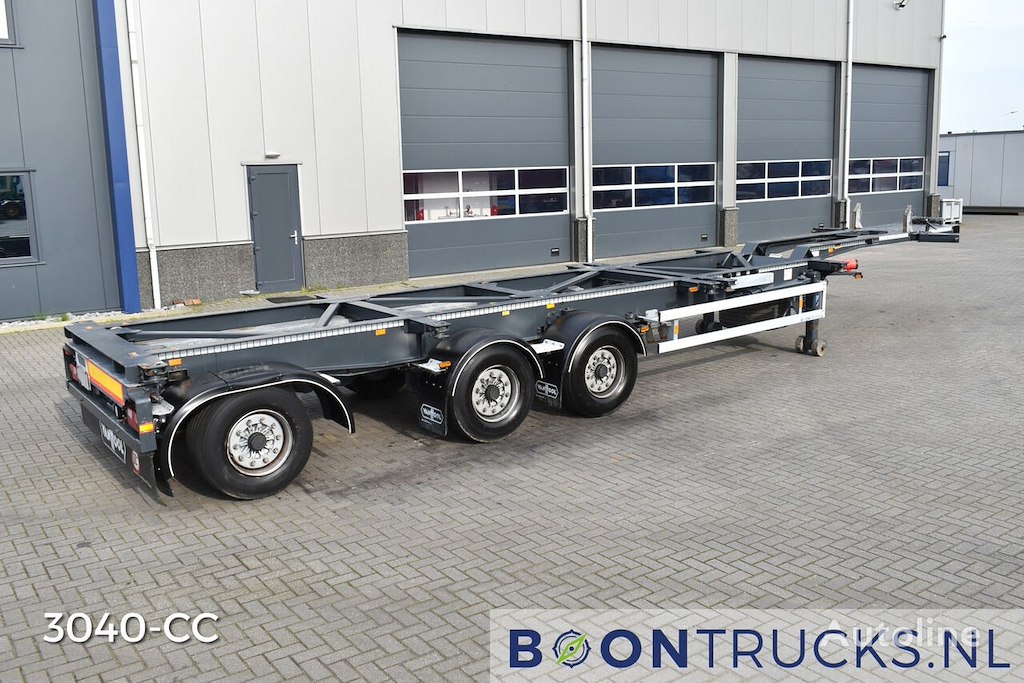 Van Hool A3C002 | 2x20-30-40-45ft HC * STEERING AXLE * EXTENDABLE REAR poluprikolica za prevoz kontejnera