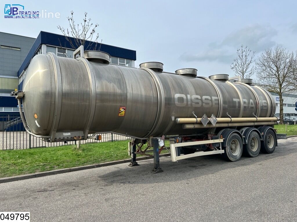 Magyar Chemie 37500 Liter RVS Tank, 1 Compartment cisterna za prevoz hemikalija