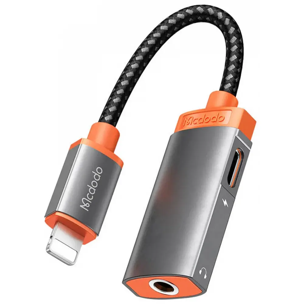 Mcdodo CA-6710 Adapter, Lightning na 3.5mm + lightning, Ženski, 2u1