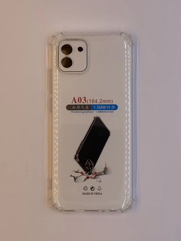 Samsung A03 transparent sa ojačanim ivicama