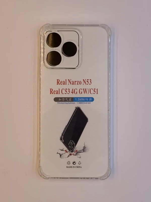 Realme C51/C53 transparent sa ojačanim ivicama