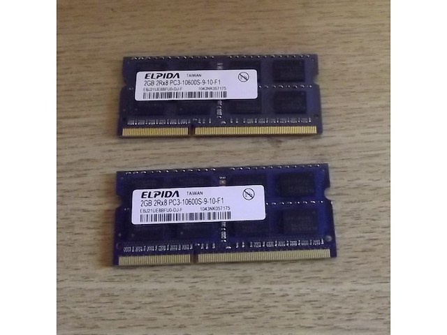 Elpida 2x2gb ddr3 1333mhz