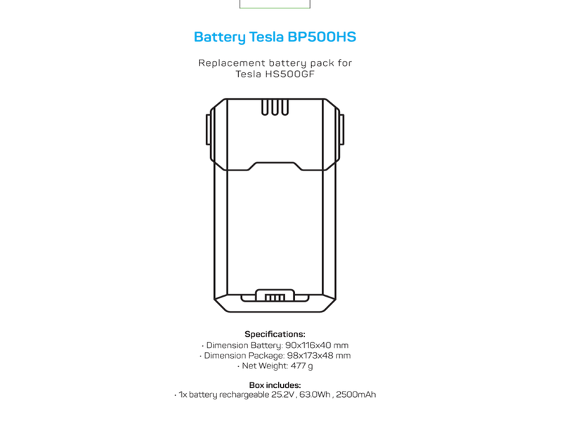 Batterry pack TESLA HS500GF/Baterije za usisivač