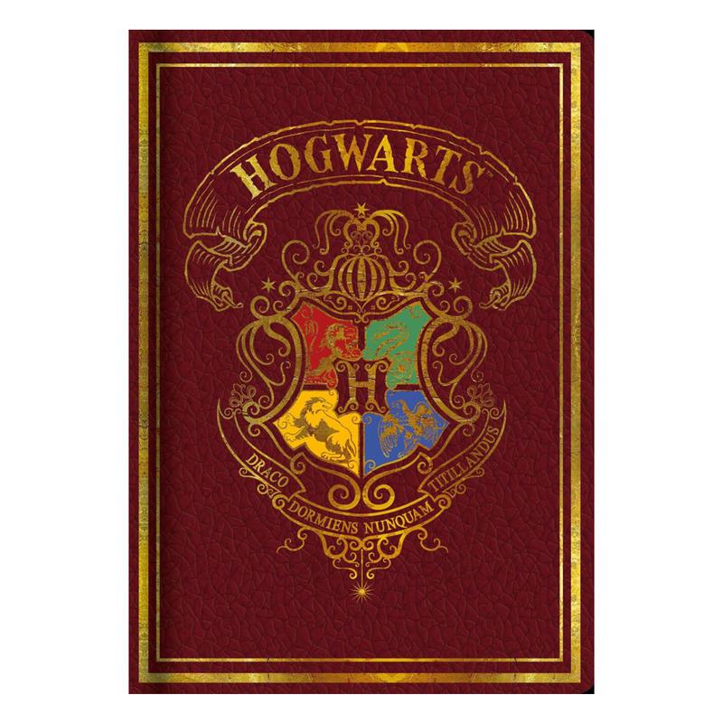 Blue Sky Harry Potter - Casebound A5 Notebook - Red Colorful Crest