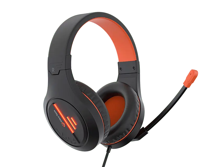 Meetion HP021 Gejmerske HP stereo slušalice, Crno- narandžaste