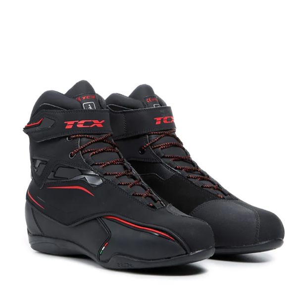 TCX ZETA WATERPROOF crno crvene moto patike