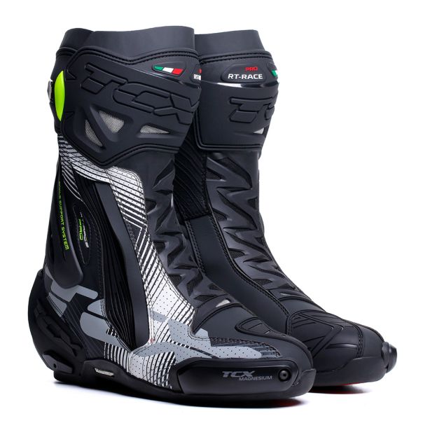 TCX RT-RACE PRO AIR crno belo sive moto čizme