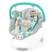 Bright Starts™ Ležaljka - baunser za bebe - sa vibracijom i melodijama Jungle Vines 12312