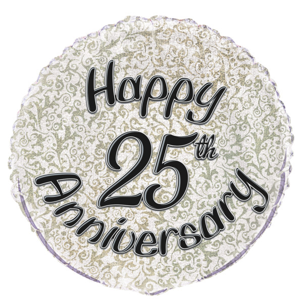 55527U
18″ Foil Happy 25th Anniversary