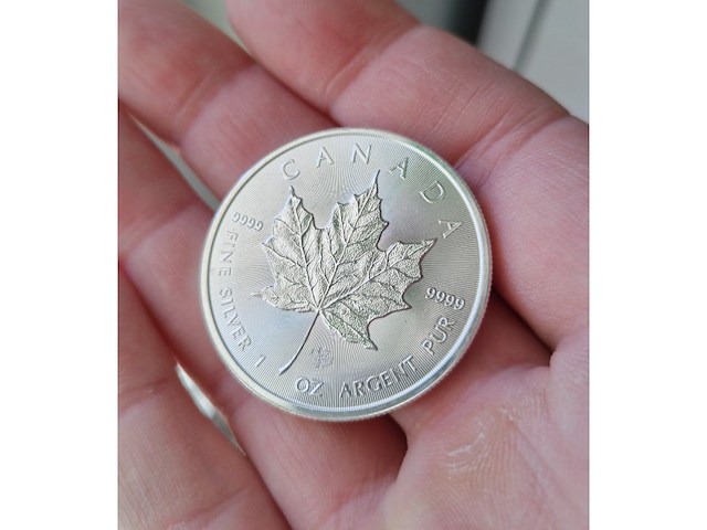 Srebrna unca Kanada 5 dolara 2014.