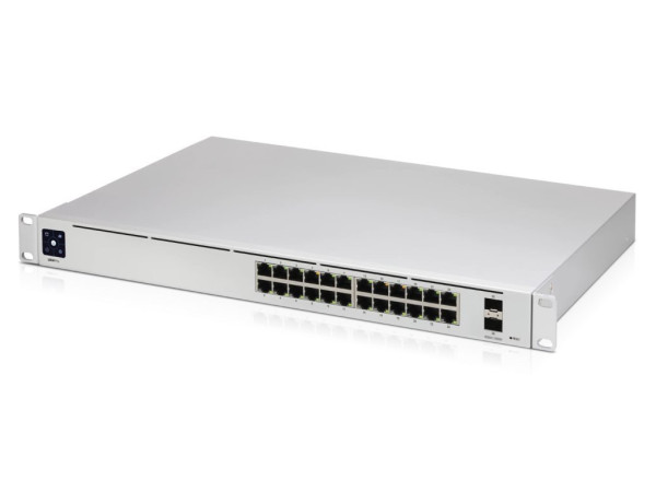 24-port, Layer 3 switch supporting 10G SFP+ connections with fanless cooling (USW-PRO-24-EU)