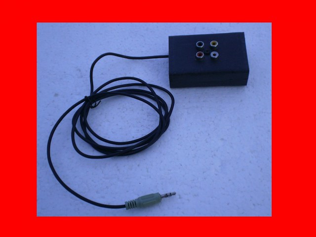 Audio box 3.5 mm na 2xRCA