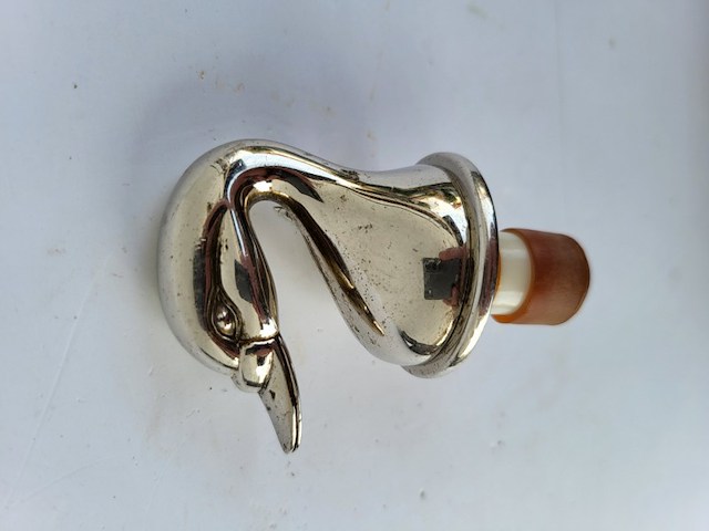 Silver Plated Duck Head Wine Bottle Stopper