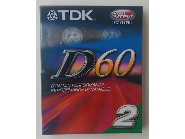 TDK D60 dve kasete (u celofanu)