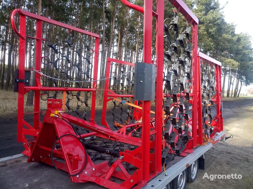 Novi Agro-Factory Chariot de prairie et de champ, largeur 6,0 m. aerator za livade
