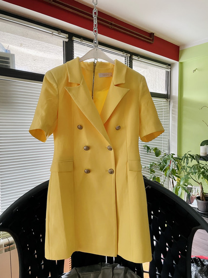 Žuta sako-haljina