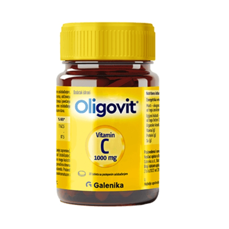 Oligovit vitamin C 1000mg 30 tableta