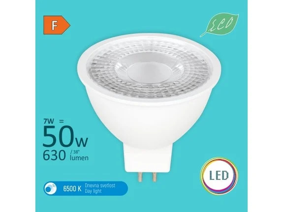 Mitea Lighting LED Eco sijalica GU5.3 M2 7W 6500K MR16 240V 630lm 38°