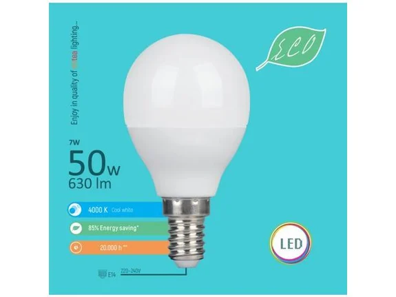 Mitea Lighting LED Eco sijalica 220-240V E14 7W G45 4000K