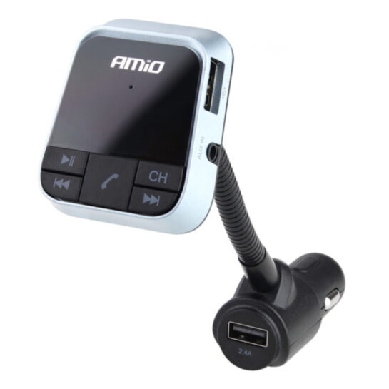 Bluetooth FM transmiter MP3 i USB auto punjač – Amio 02250