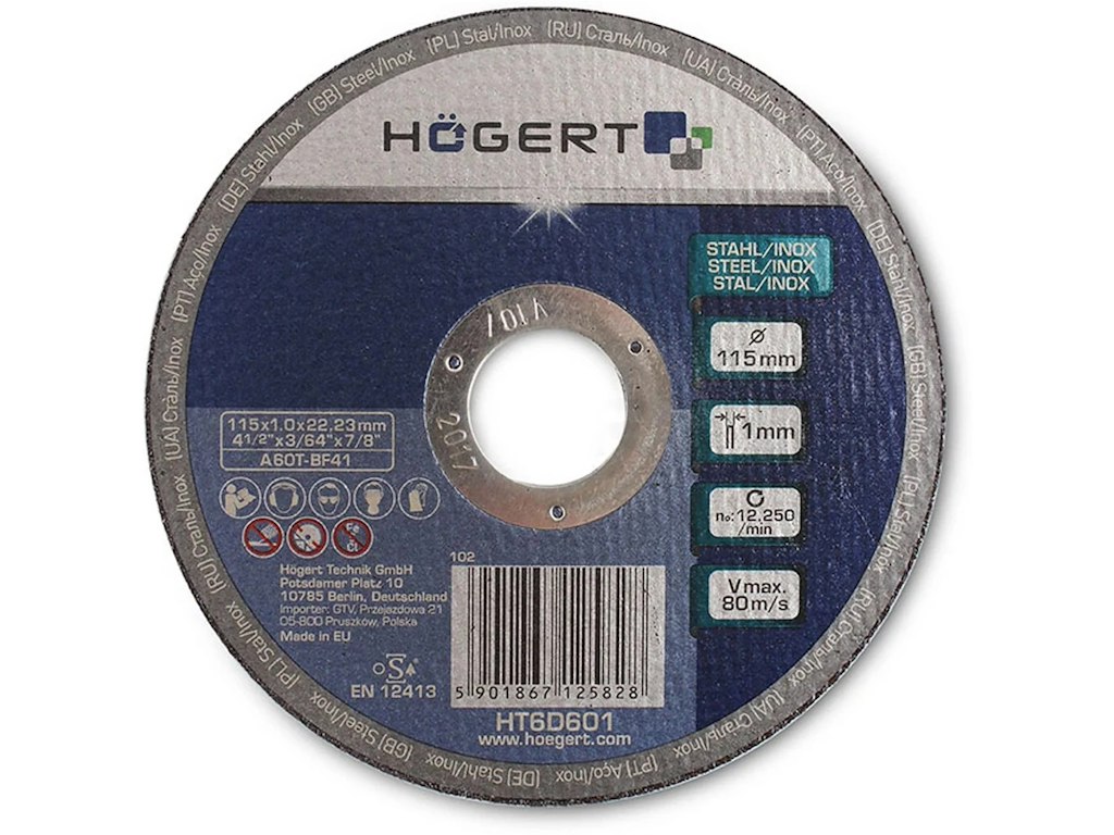 Hogert Rezna ploča za metal/inox 230mm 1.9mm