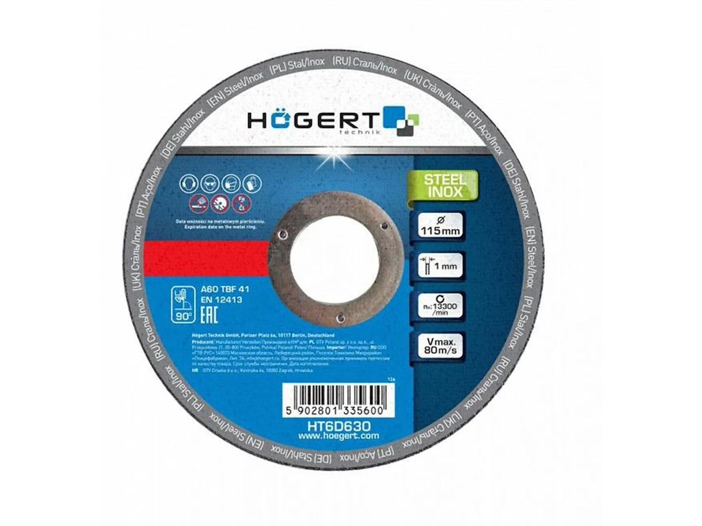 Hogert Brusni disk za metal-inox 230mm 6,8mm