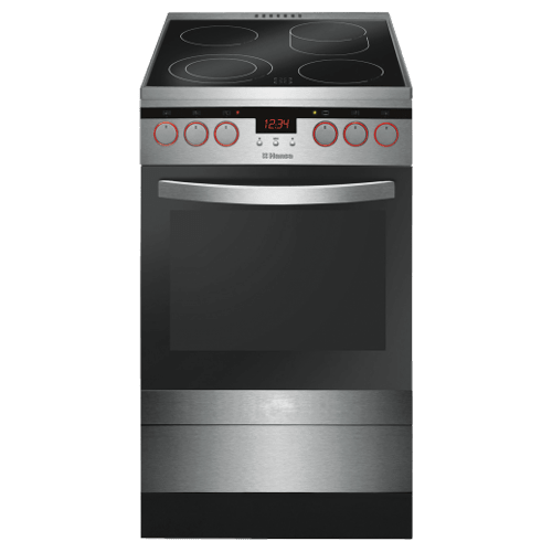 HANSA Elektronski šporet FCCX59226 Inox, A, Staklokeramička, 65 l