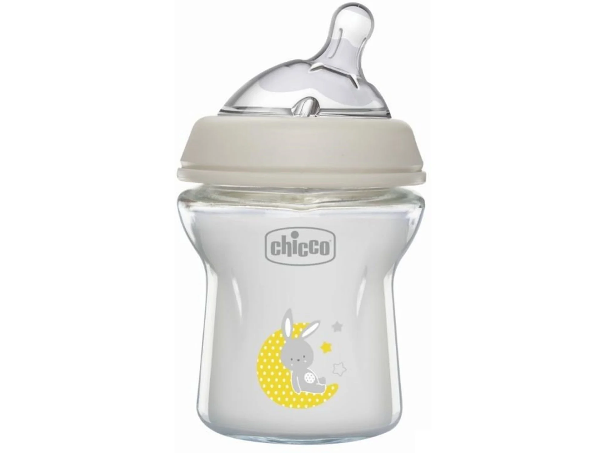 Chicco NF staklena flašica 150ml silikon 0+m