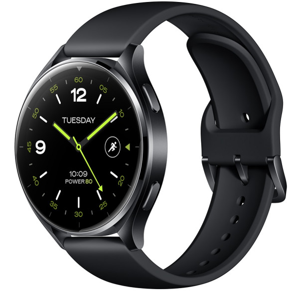 Xiaomi Watch S2 Black Case with Gray TPU Strap