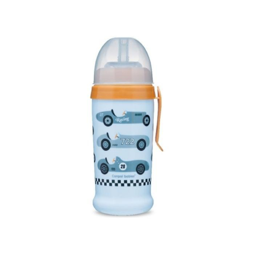 CANPOL BABIES NON-SPILL SPORTSKA SOLJA RACING CABRIOLETS - LIGHT BLUE 56/516