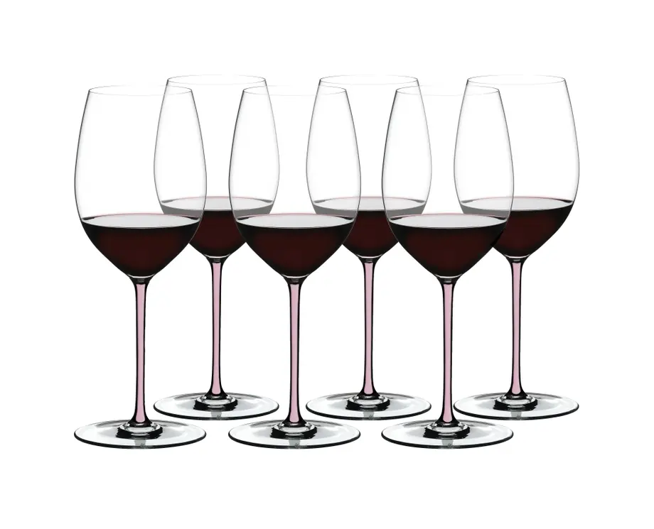 RIEDEL FATTO A MANO CABERNET/MERLOT Set čaša za crveno vino, 6 komada, 709ml, Roze