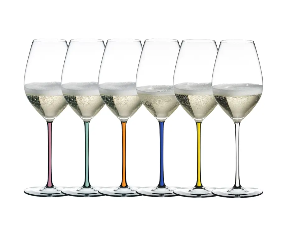 RIEDEL FATTO A MANO Set čaša za šampanjac, 6 komada, 459ml, Šarene
