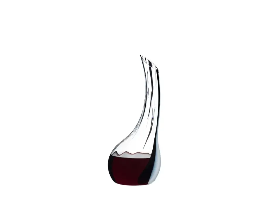 RIEDEL CORNETTO SINGLE FATTO A MANO OPTICAL Dekanter za vino, 1.2L, Crno-belo-crna linija