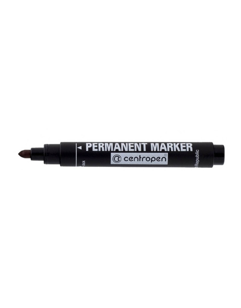 Permanent marker CENTROPEN 8566 2mm obli vrh crni